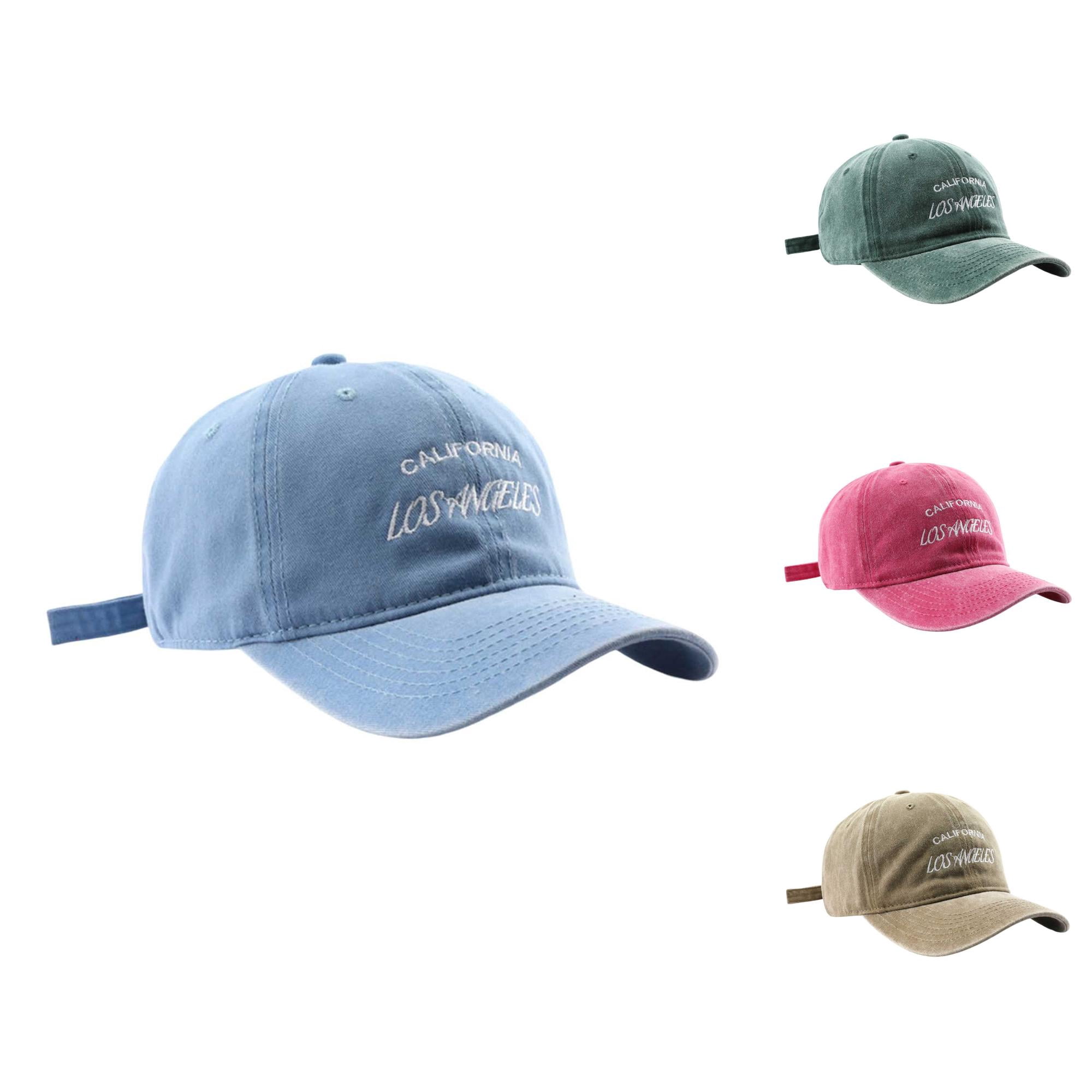 Babaley Unisex Baseball Cap With Letter Embroidered Washed Distressed ...