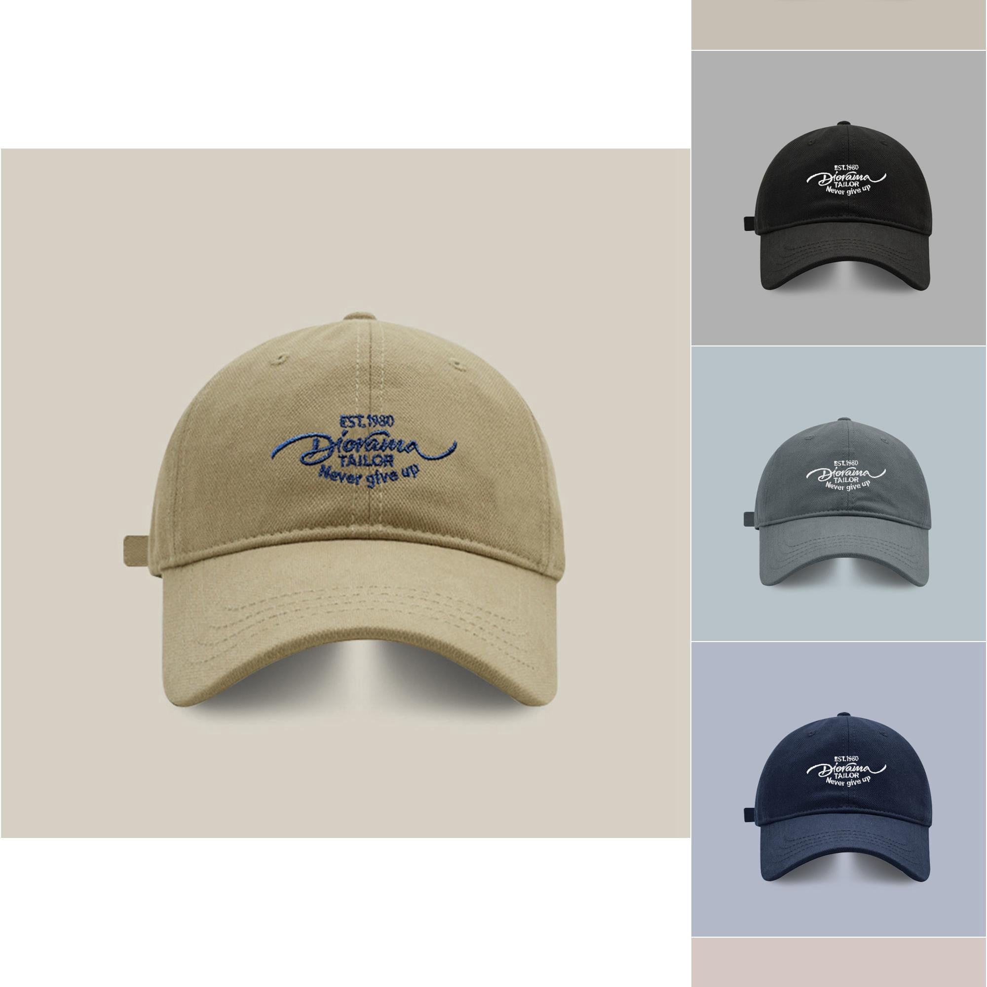Babaley Unisex Letter Embroidery Hat Adjustable Sun Protection Daily ...