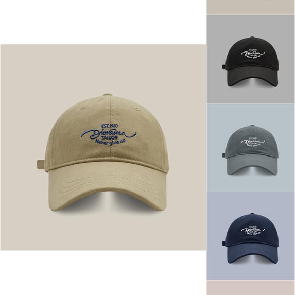 Babaley Unisex Letter Embroidery Hat Adjustable Sun Protection Daily ...