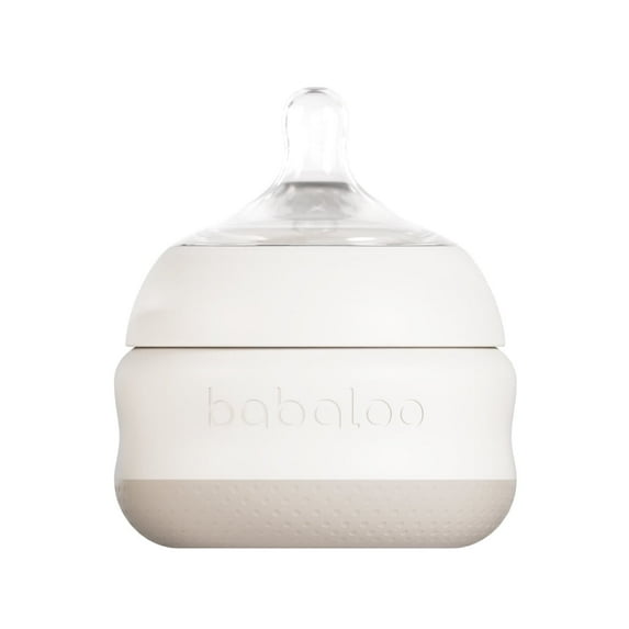 Babaloo Baby Bottle, Anti-Colic Design, 5 oz, Creme, Food-Grade ...