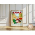 Babar In Paris Print, Retro Nursery Wall Art, Unframed Paper Poster ...