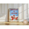 Babar The Elephant Nursery Wall Art Retro Kids Decor Quote Wall Art ...
