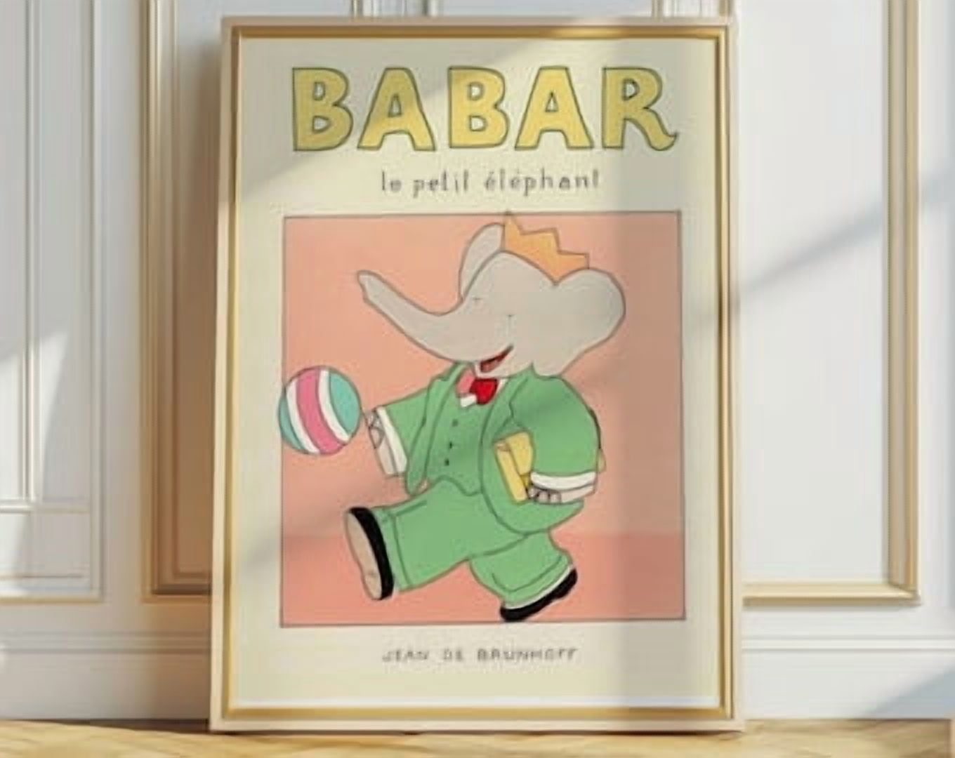 Babar The Elephant Poster Vintage Style Wall Decor Physical Poster Home ...