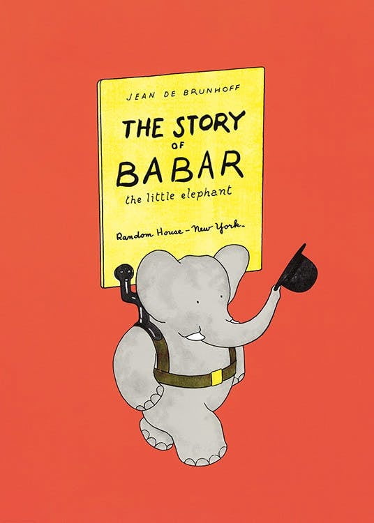 Babar - The Story Of Babar, The Little Elephant Print Wall Art, Modern ...