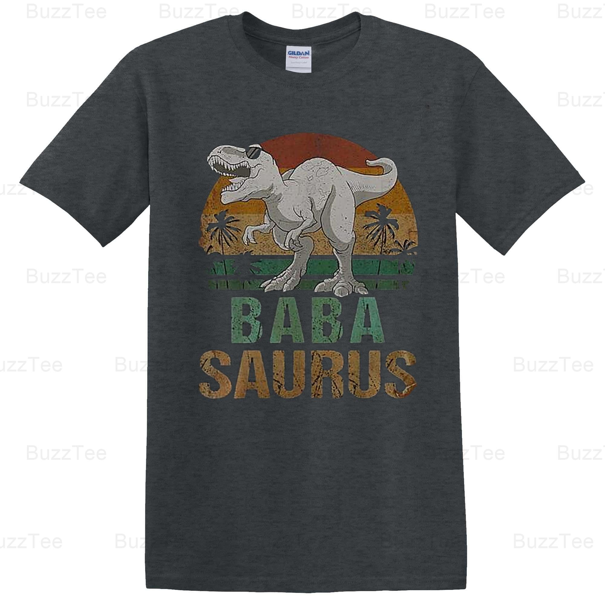 Babasaurus Dinosaur Baba Saurus Vintage Father's Day Grandpa Funny T ...