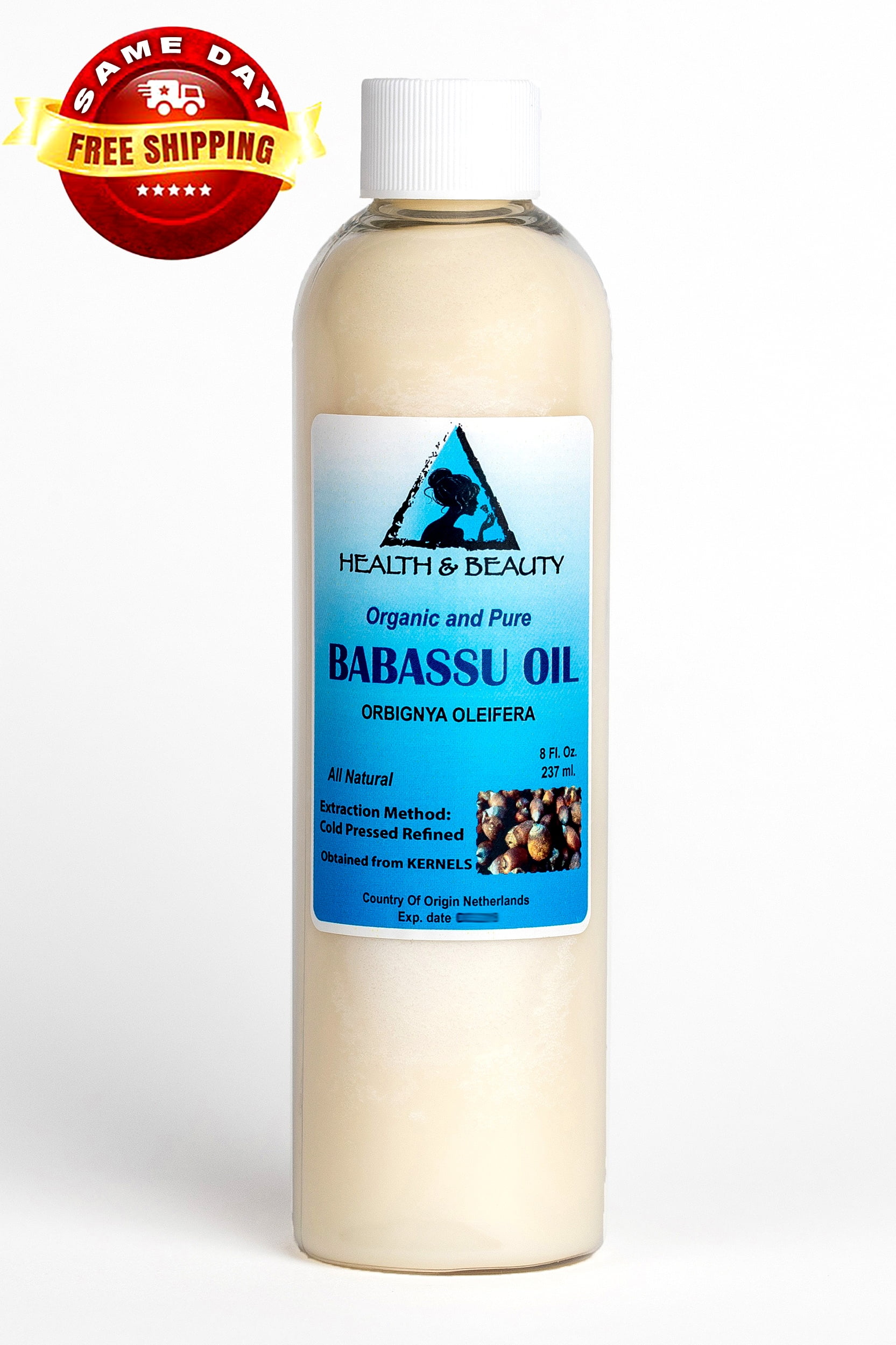 Babassu Oil Organic Carrier Cold Pressed Natural Fresh Premium 100% ...
