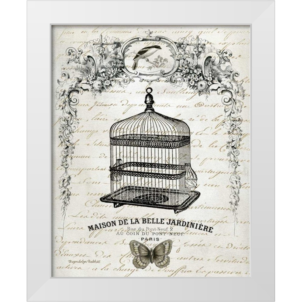 Babbit, Gwendolyn 26x32 White Modern Wood Framed Museum Art Print ...