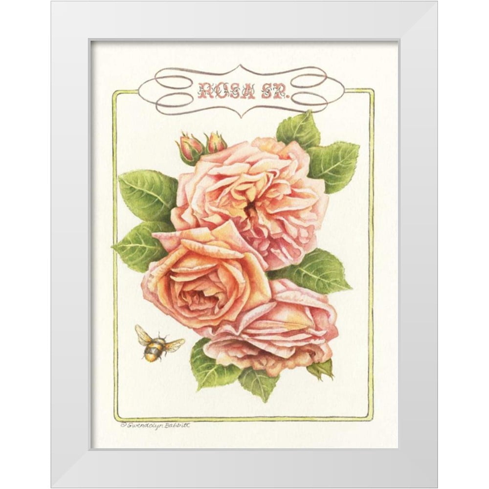 Babbitt, Gwendolyn 19x24 White Modern Wood Framed Museum Art Print ...