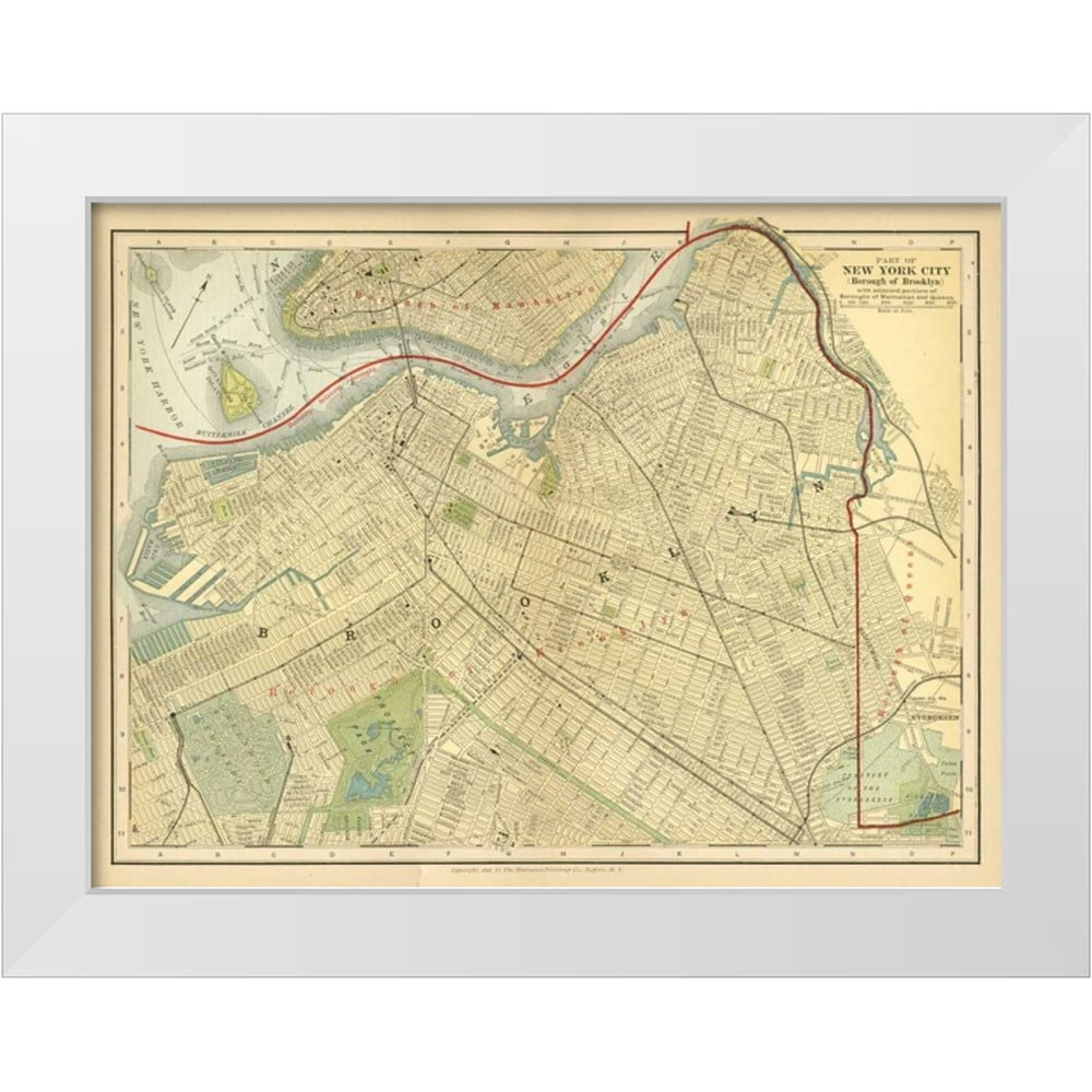 Babbitt, Gwendolyn 24x19 White Modern Wood Framed Museum Art Print ...