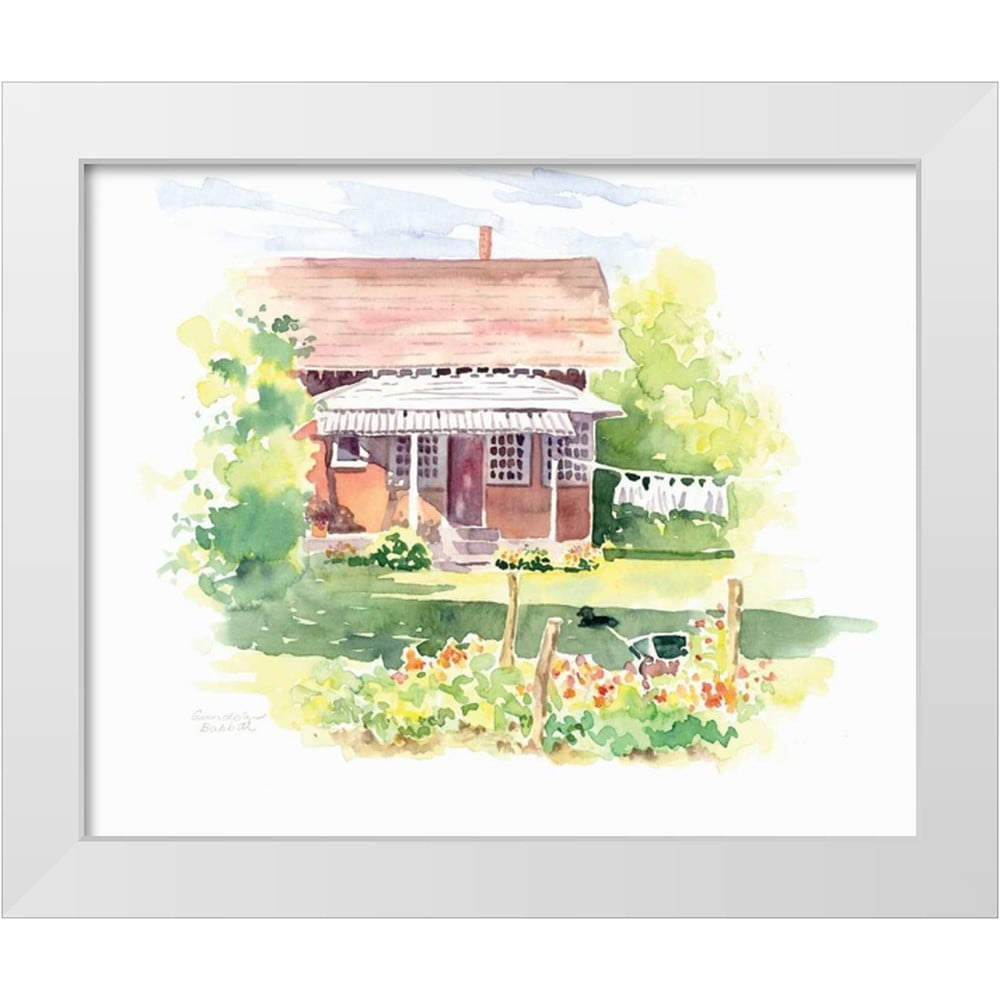 Babbitt, Gwendolyn 31x26 White Modern Wood Framed Museum Art Print ...