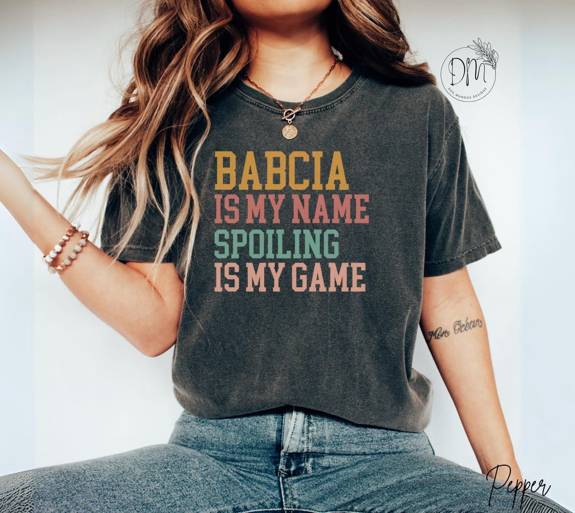 Babcia Shirt Babcia T-Shirt Babcia Tshirt New Babcia Tee Babcia Gift ...