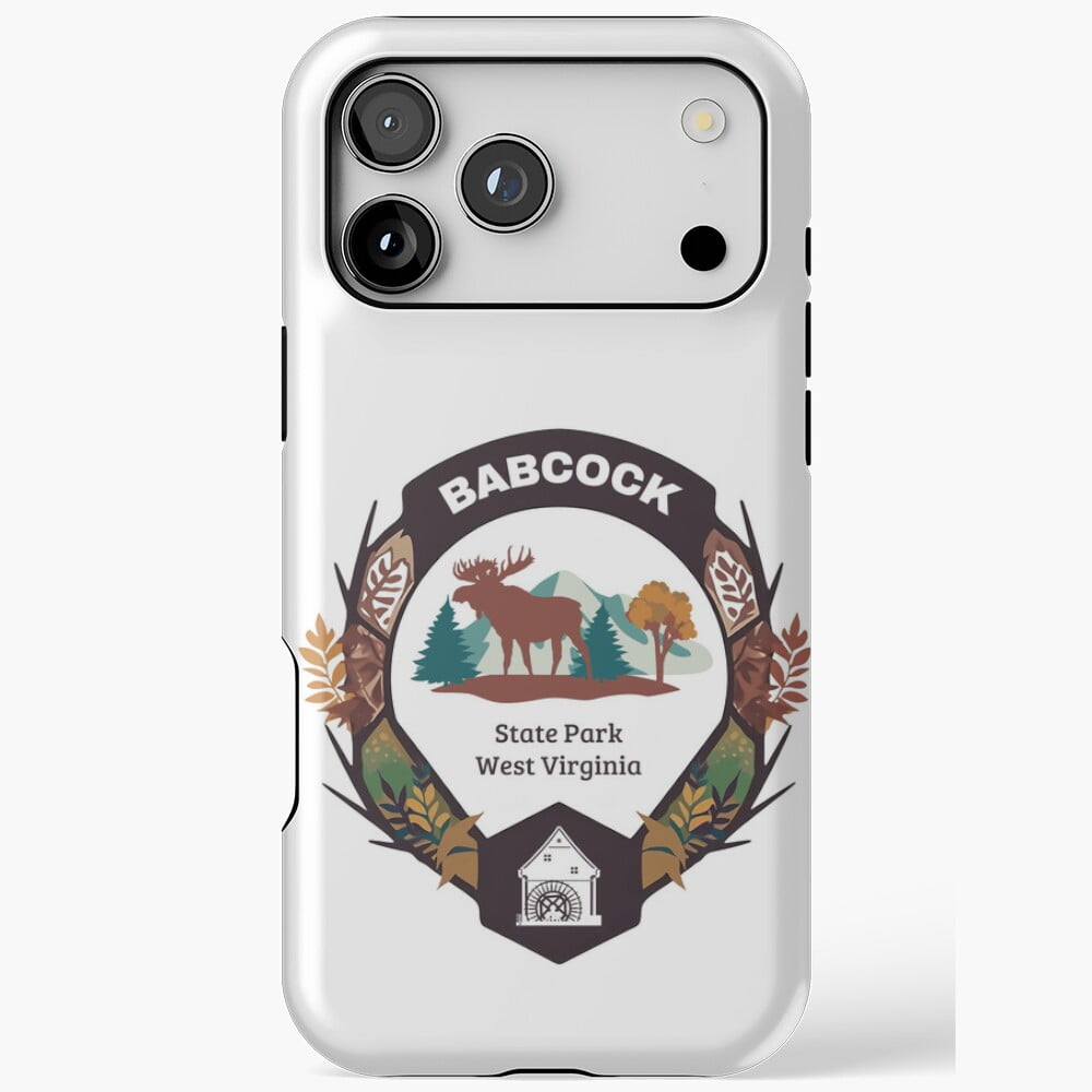 Babcock West Virginia State Park Emblem For iPhone 11-17 Pro Max Phone ...