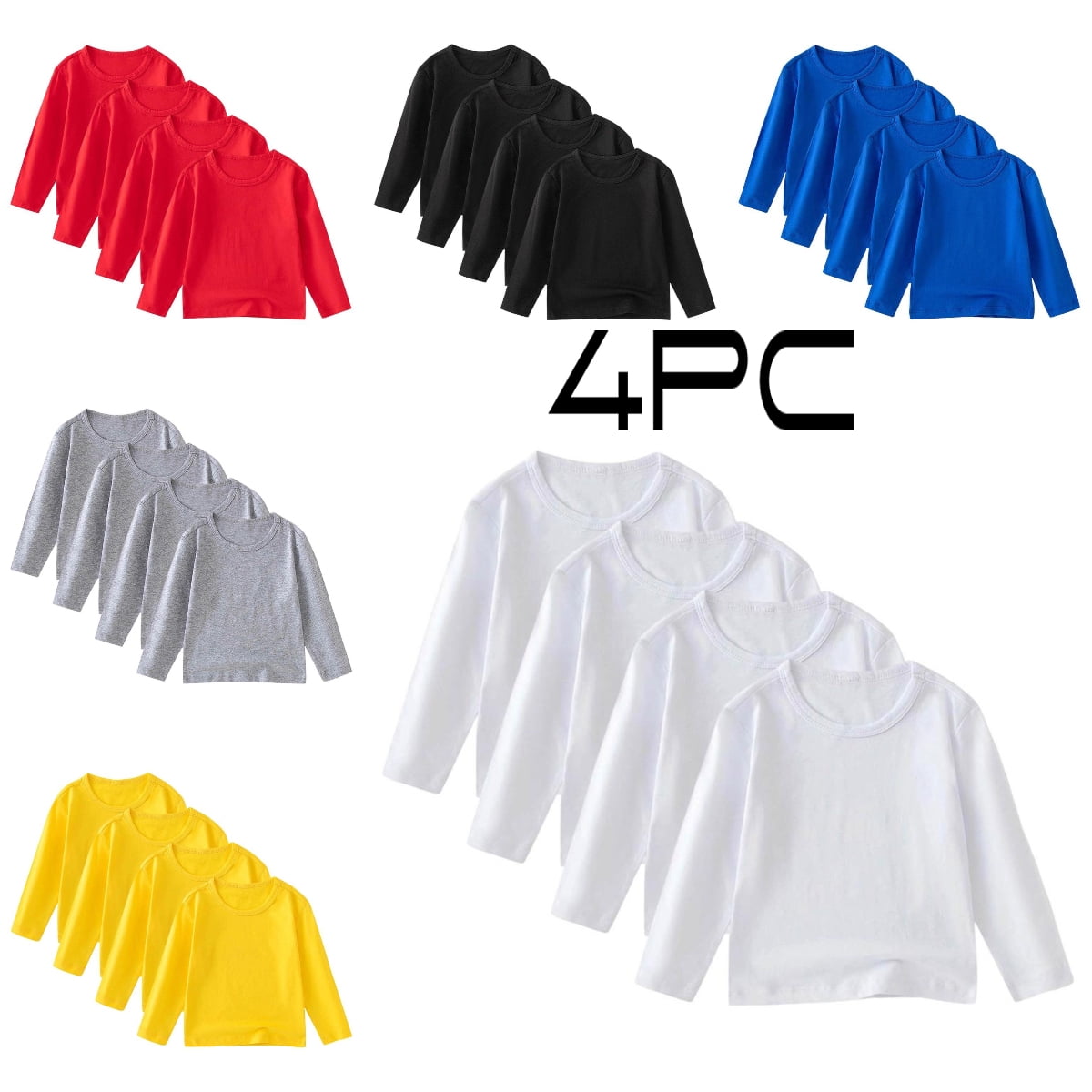 Babcutegg 4PC Base Layer for Kid Boys and Girls Casual Fashion Soft and ...