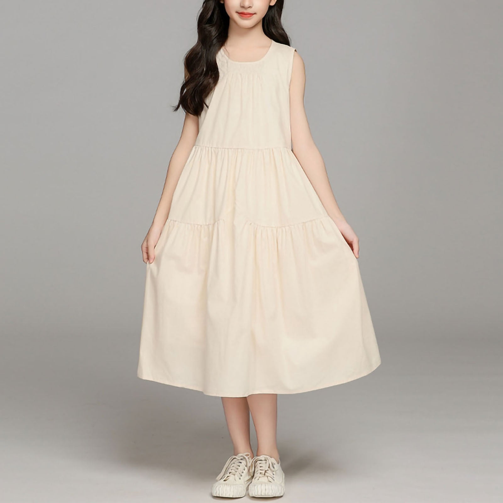 Babcutegg Adorable Summer Sleeveless Casual Dress For Girls Featuring ...