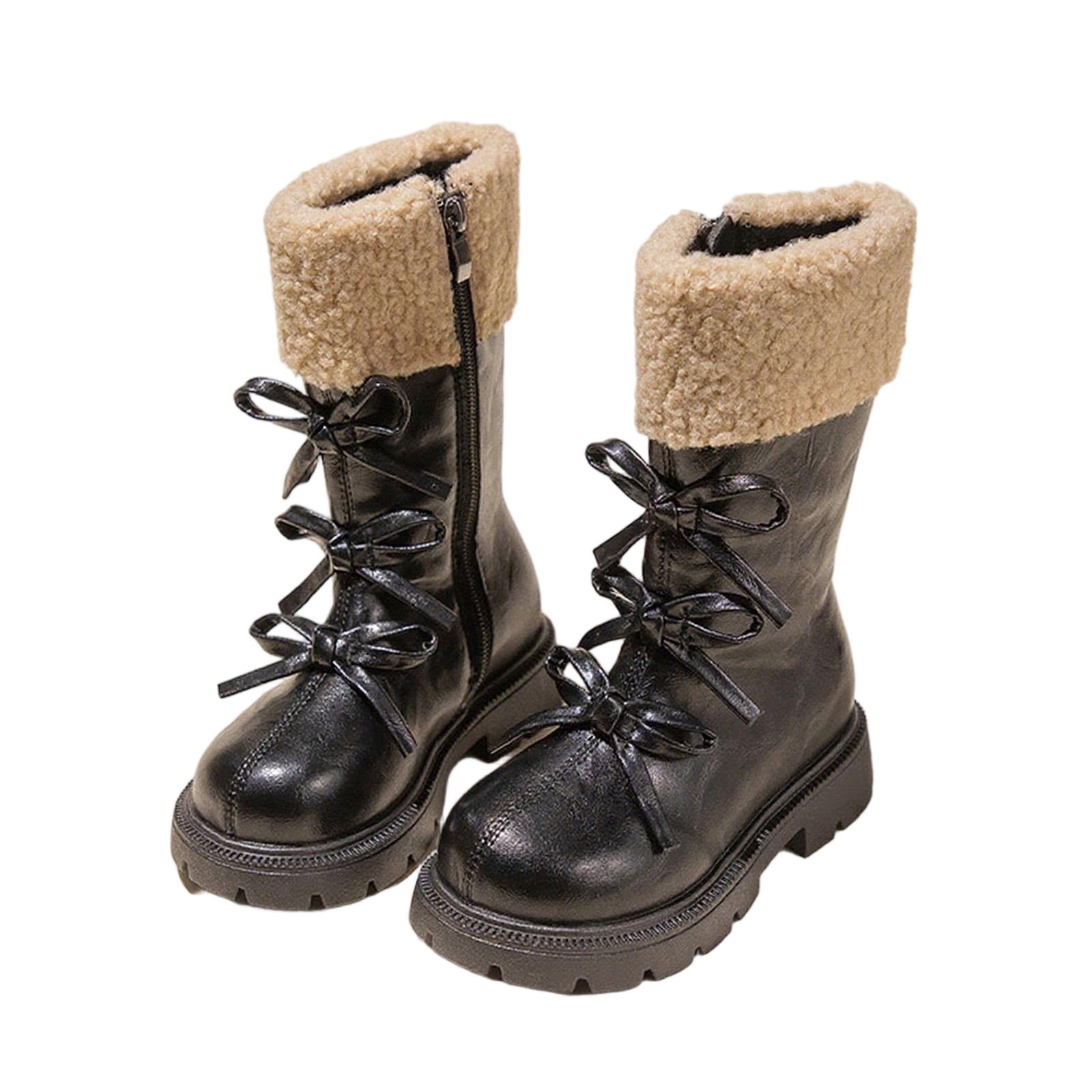 Babcutegg Boots for Girls High Boots Snow Boots Casual Fashion Girls ...