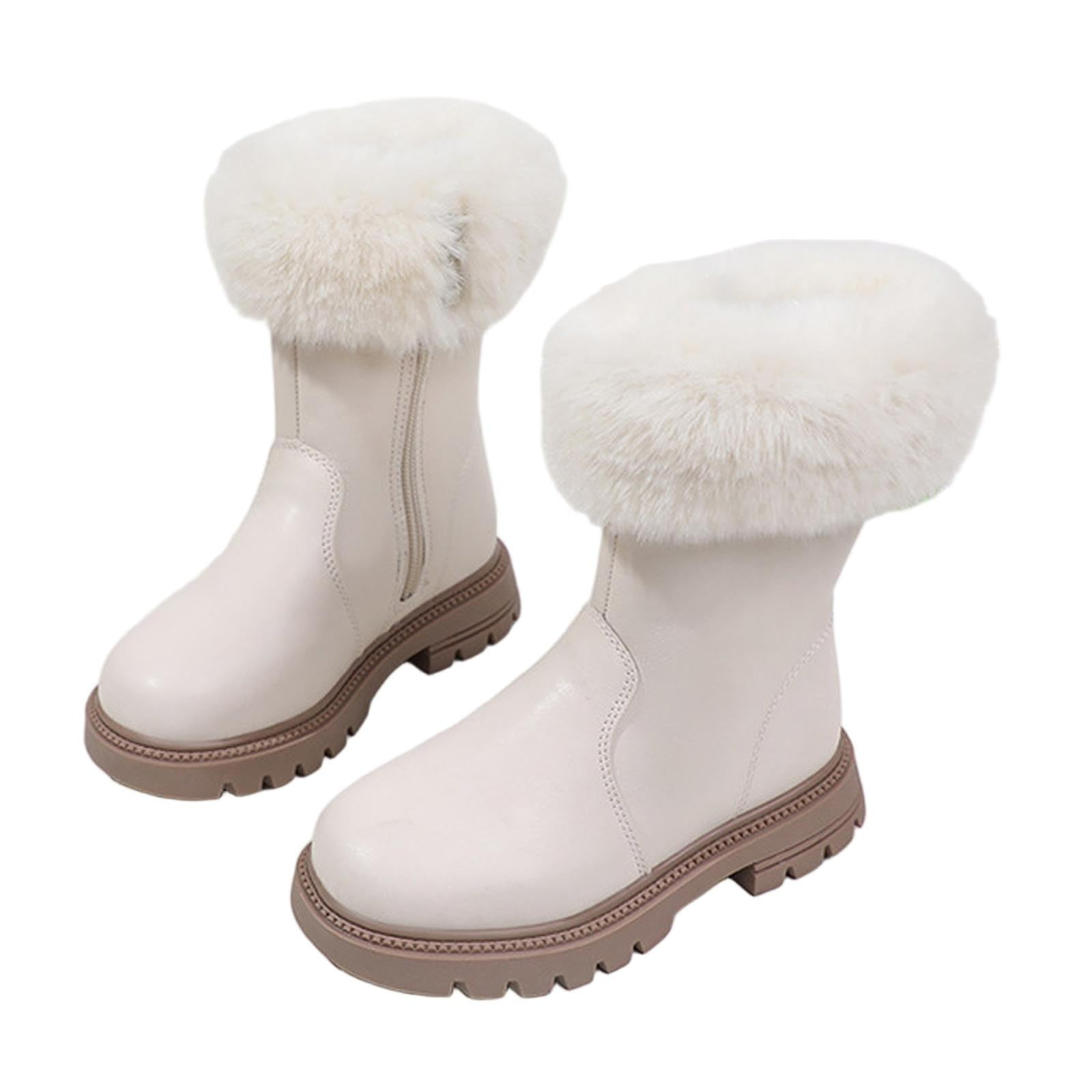 Babcutegg Boots for Girls Warm and Breathable Non Slip High Boots Girls Fall and Winter Shoes ...