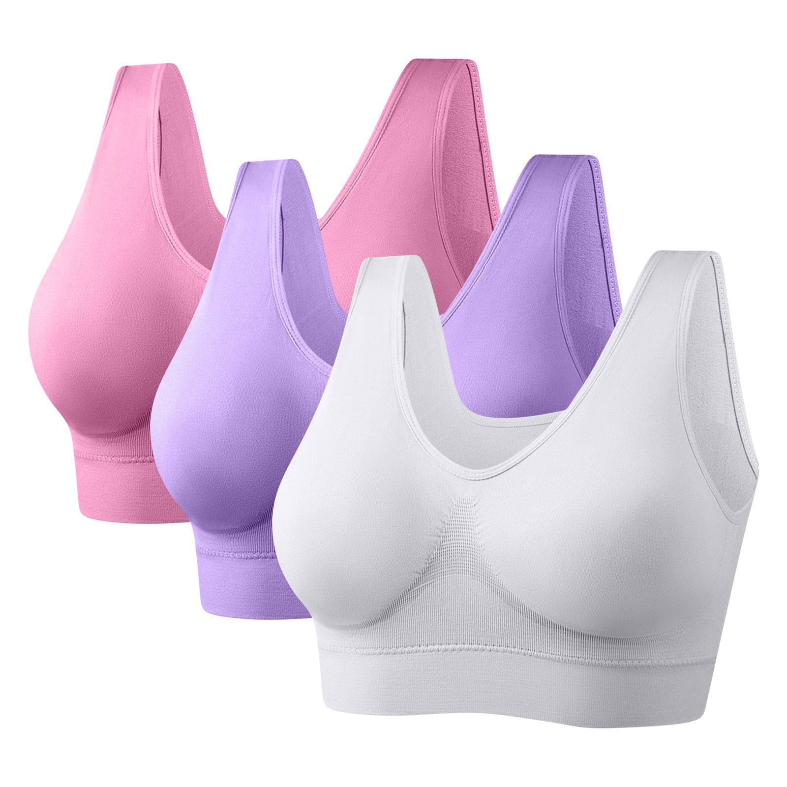 Babcutegg Bras for Women Seamless Padded Adjustable Straps Full ...