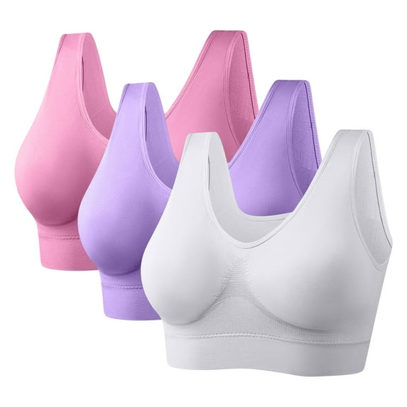 Babcutegg Bras for Women Seamless Padded Adjustable Straps Full ...