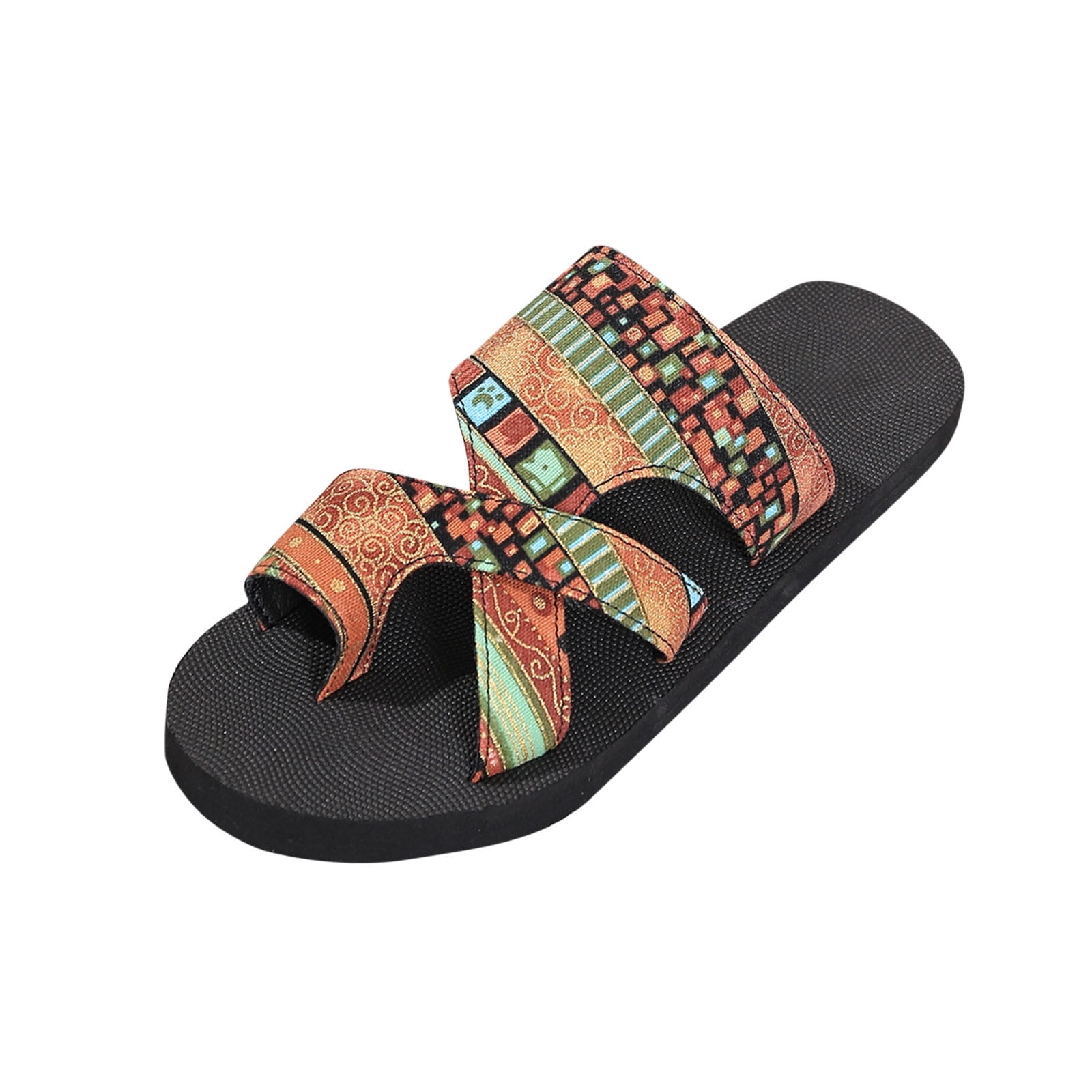 Babcutegg Classy Sandals for Women 2025 Flat Soft Soled Soild Color ...
