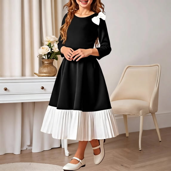 Babcutegg Elegant Solid-Color Spring Summer Dress Featuring Delicate ...