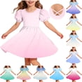 Babcutegg Girls’ Breathable Summer Dress With Ruffled Short Sleeves ...