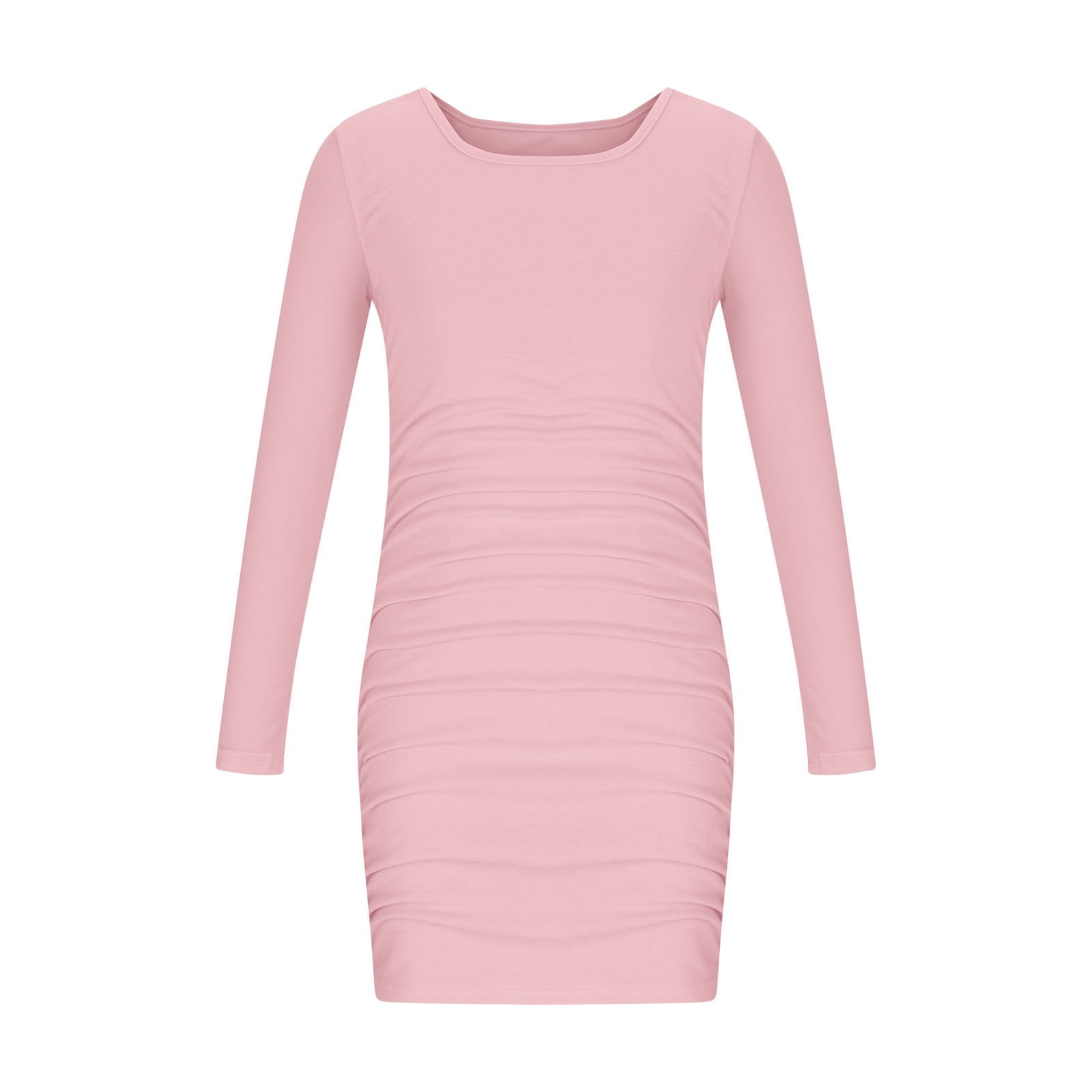 Babcutegg Girls Dress Long Sleeve A-Line Soild Color Elegant Dress for ...