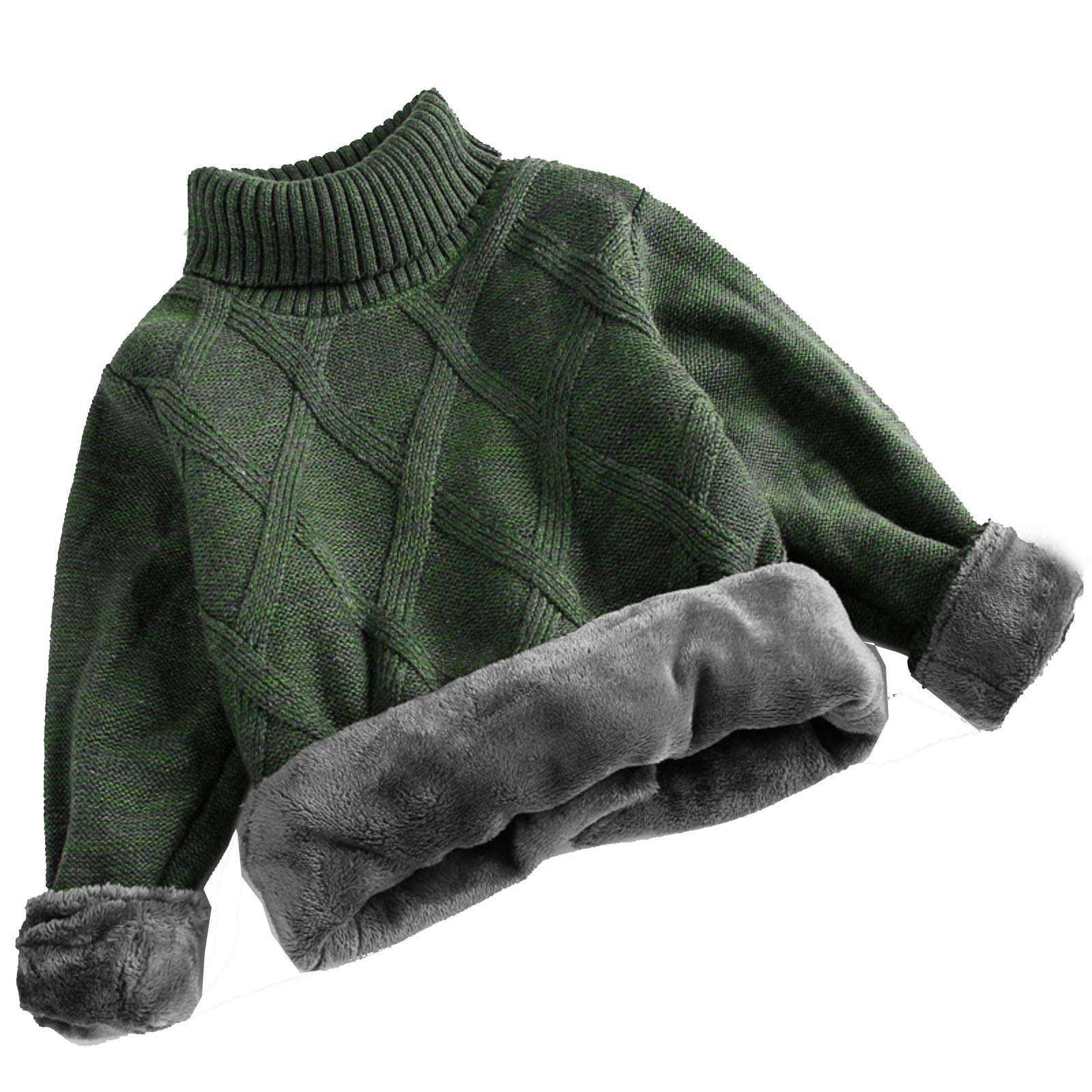 Babcutegg Girls Inner Blouse Soild Color Warm Long Sleeve Girls Outwear ...