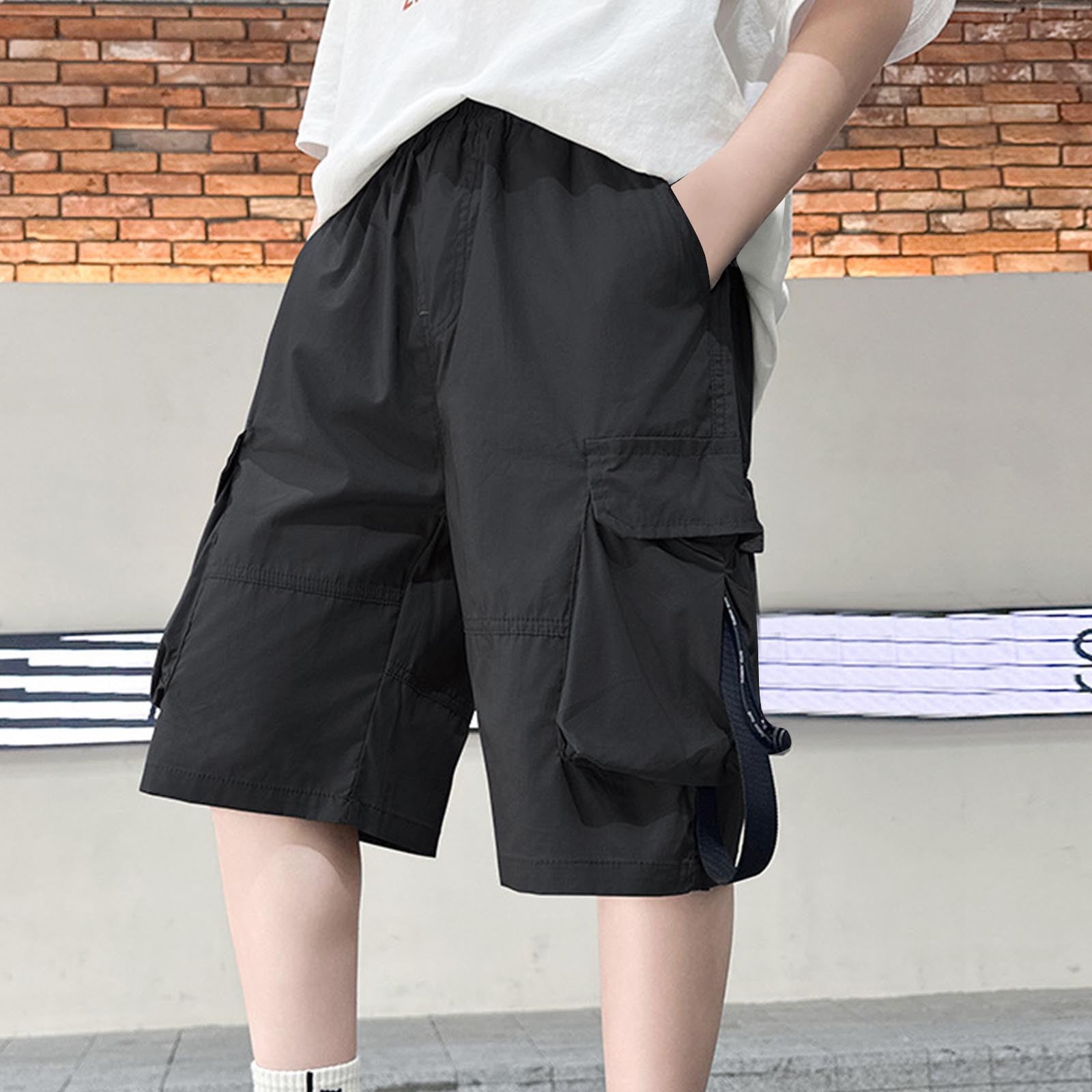 Babcutegg Girls Summer Wear Shorts, Four Pockets Cargo Pants Short ...