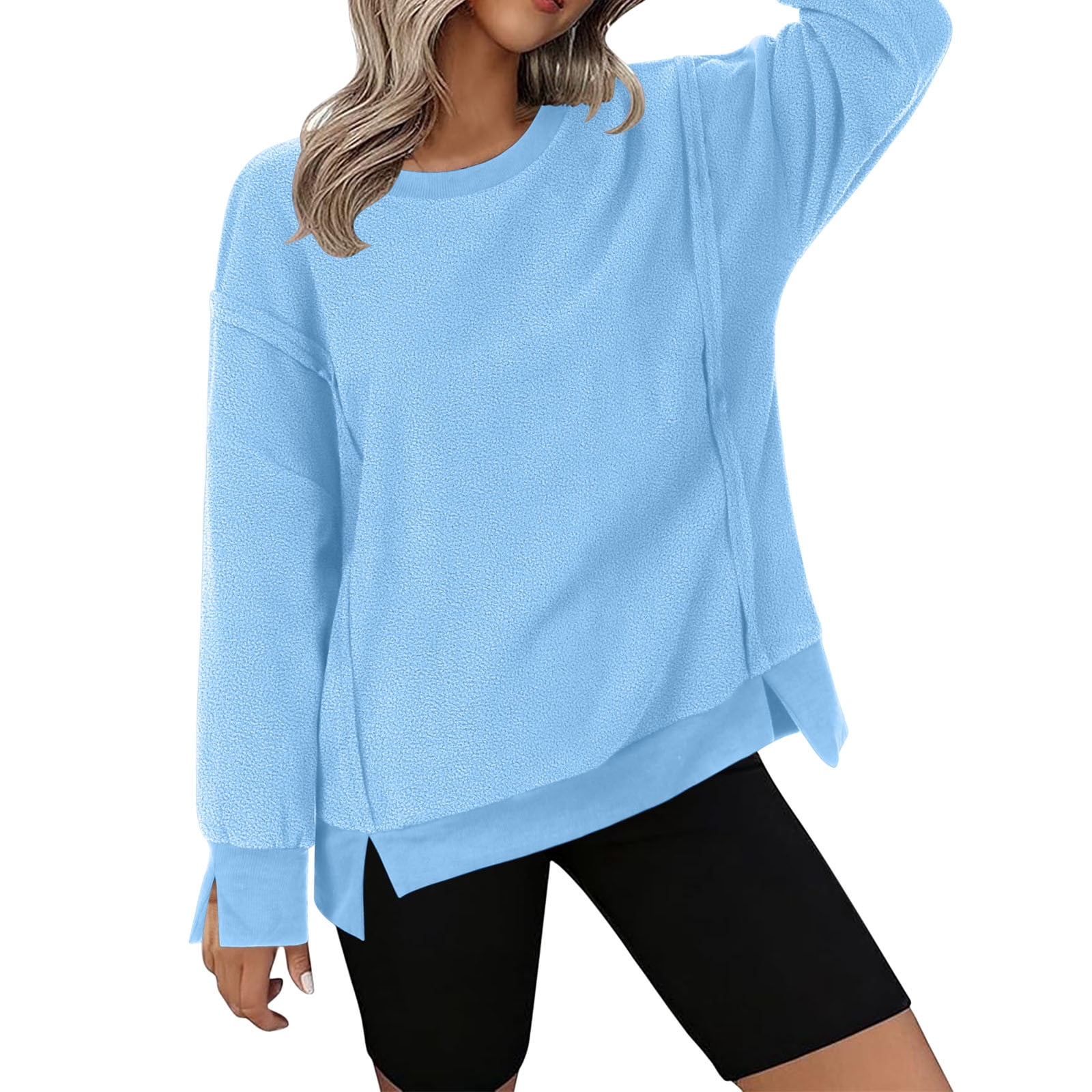 Babcutegg Jackets for Women Long Sleeve Side Pockets Full Zipper Womens ...
