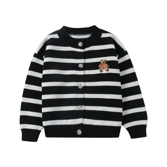 Babcutegg Kid Boys and Girls Sweaters Long Sleeve Crew Neck Striped ...