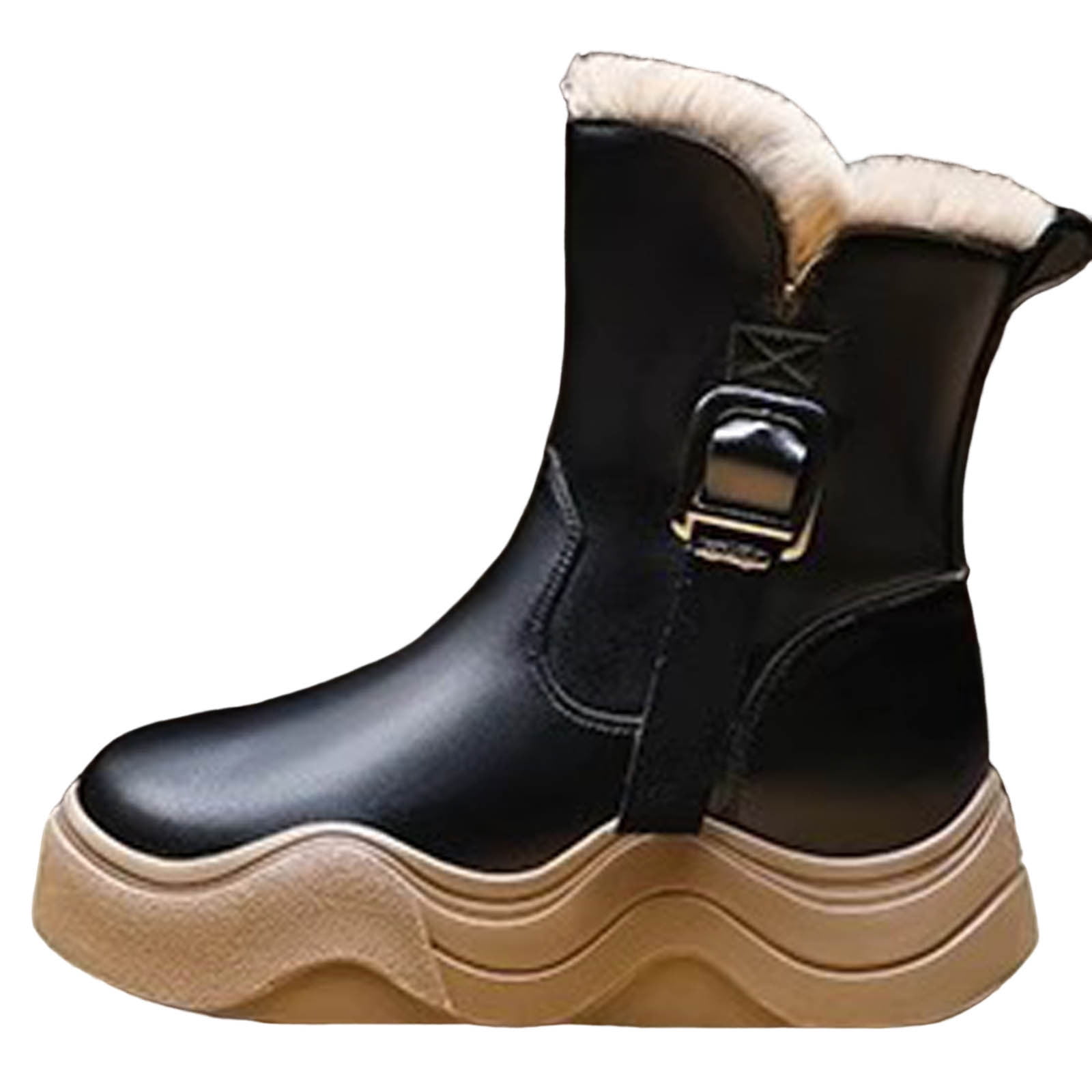 Babcutegg Kid Girls Boots Side Zipper Snow Boots Side Zipper Ankle ...