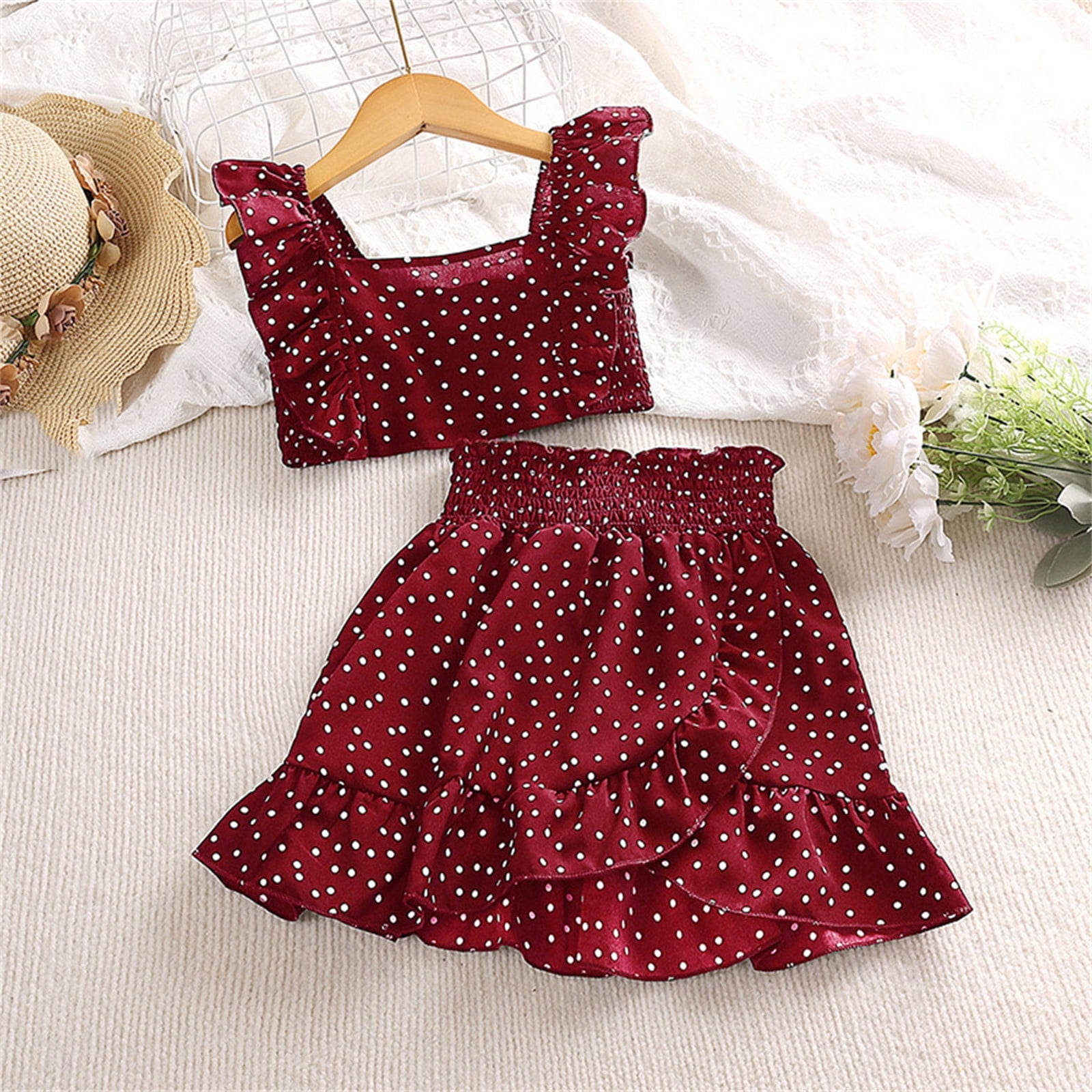 Babcutegg Kid Girls' Prinsses Set, Sleeveless Comfortable and ...
