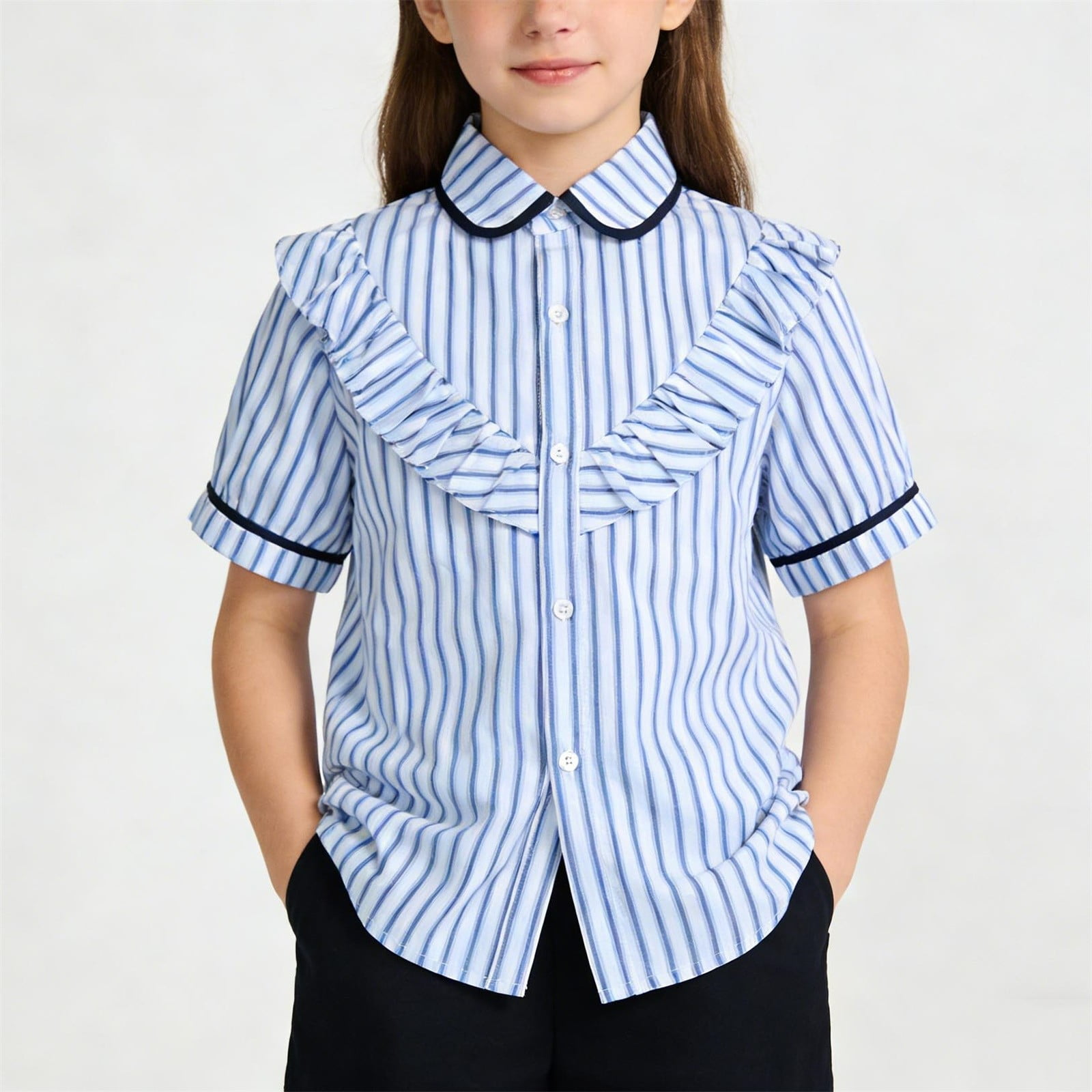 Babcutegg Kid Girls School Uniform Graphic Pattern Comfortable Causal ...