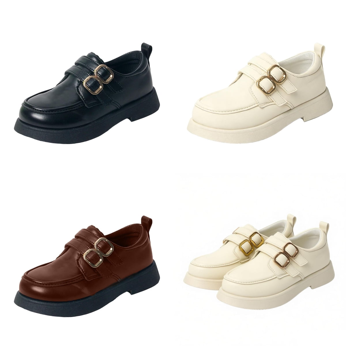 Babcutegg Kid Girls Shoes Back to School Wear Round Head Soft Flat ...