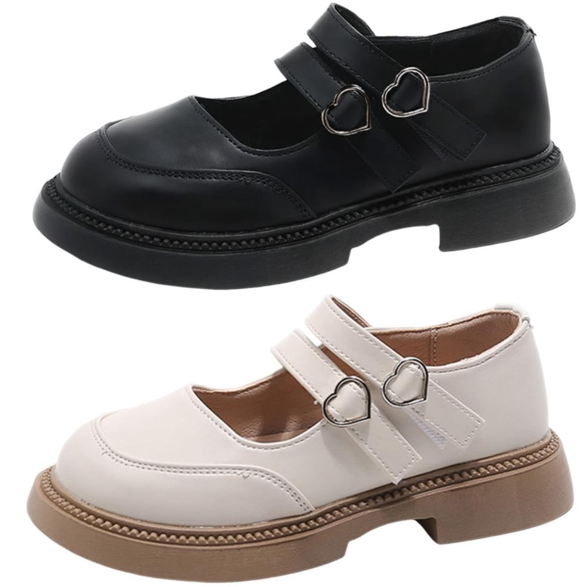 Babcutegg Kid Girls Shoes Back to School Wear Soft Flat British Style ...