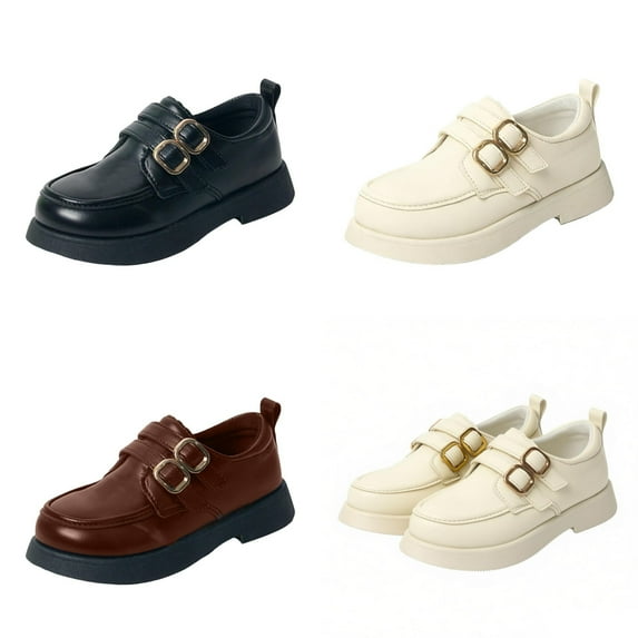 Babcutegg Kid Girls Shoes Soft Flat Round Head Back to School Wear Flat ...