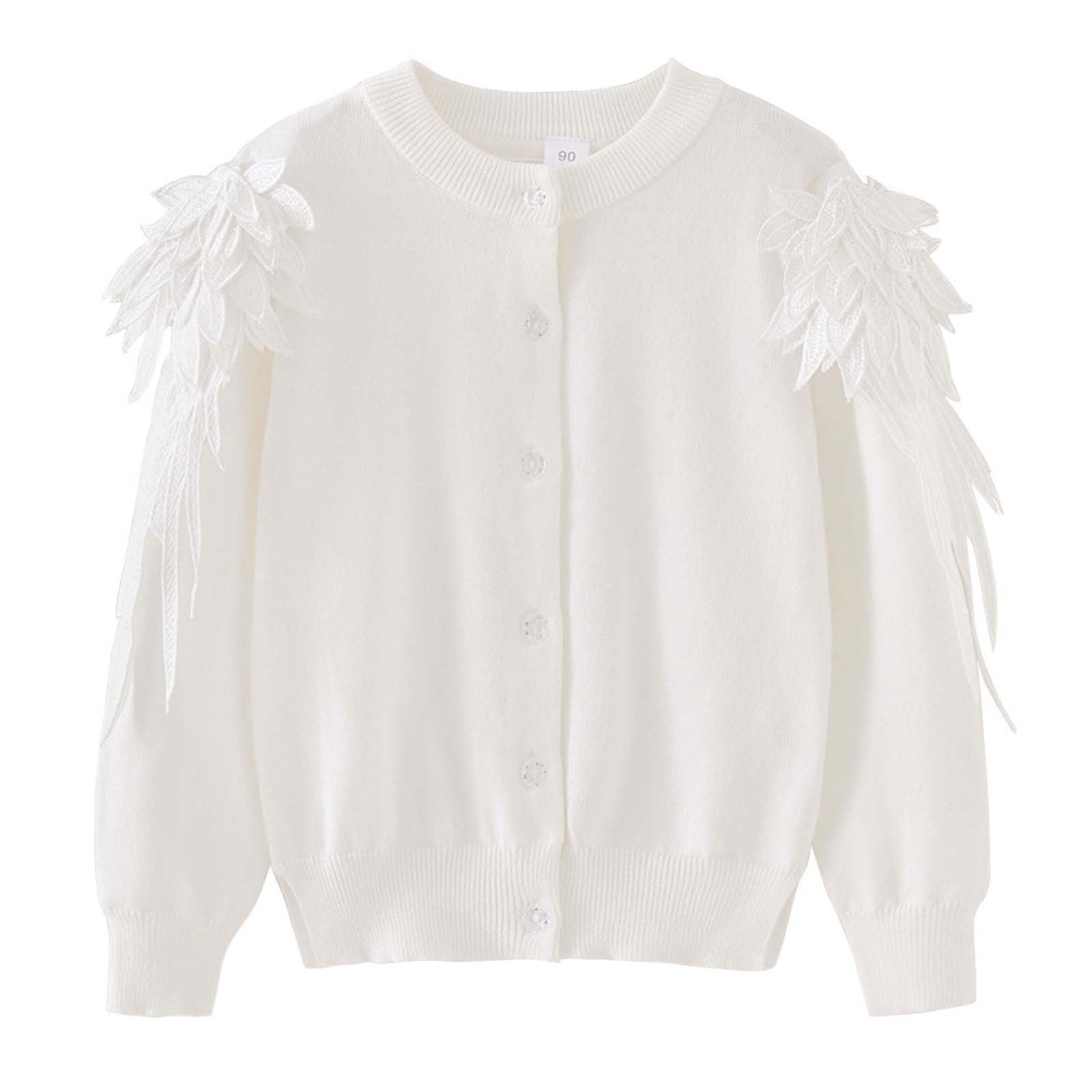 Babcutegg Kid Girls Sweaters Featherweight‌ Long Sleeve Open Front ...