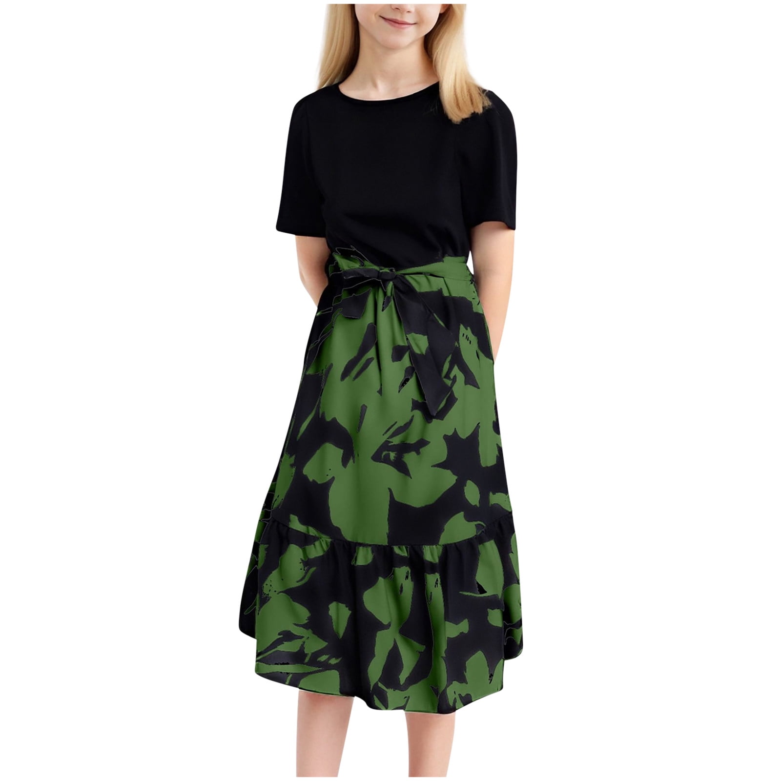 Babcutegg Kids Clothes For Girls Sleeveless Graphic Pattern Round Neck ...