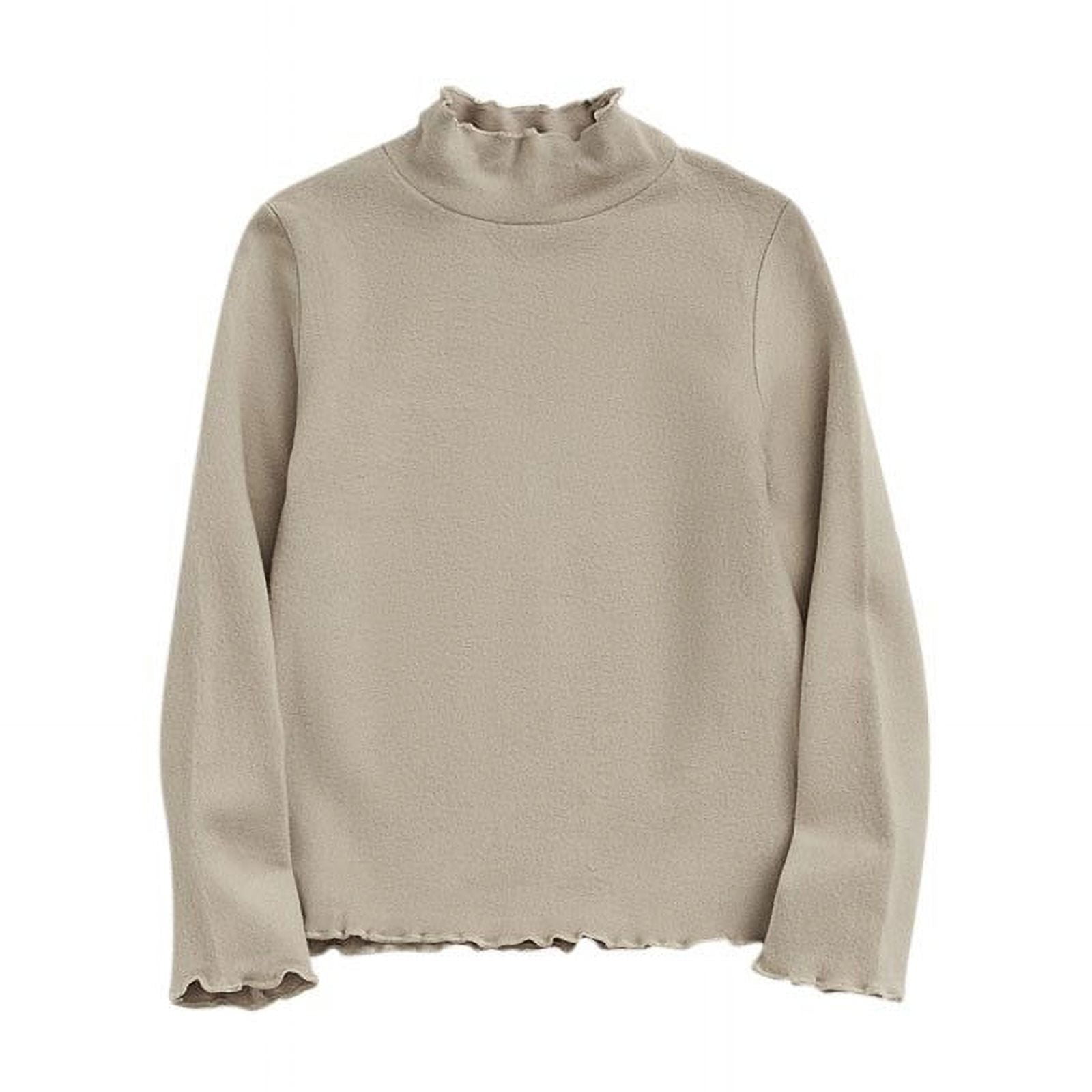 Babcutegg Kids Girls Blouses Warm Crew Neck Soild Color Clothes for ...