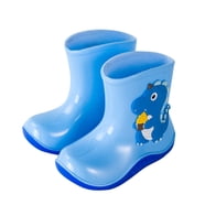 Bocca Kids Rain Boots Blue Rainbow Rain Boots For Girls with Handles 7M ...