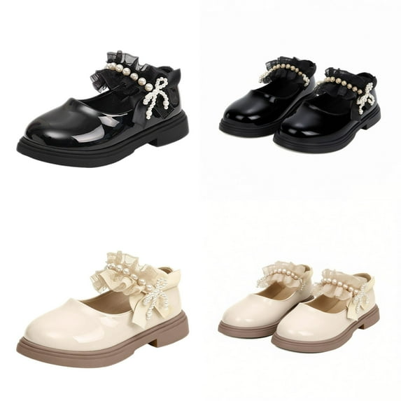 Babcutegg Shoes for Kid Girls British Style Round Head Back to School ...