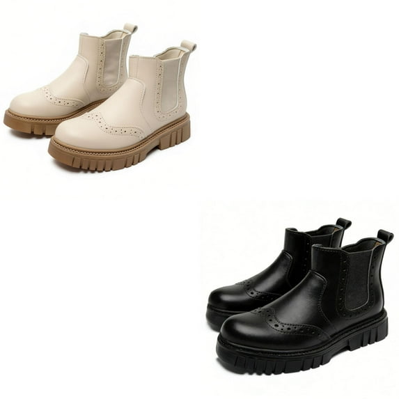 Babcutegg Shoes for Kid Girls Campus Style Casual Fashion Leather Boots ...