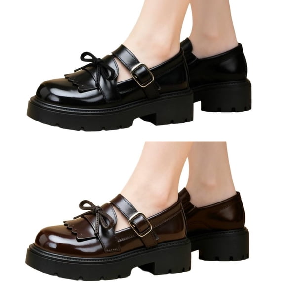 Babcutegg Shoes for Kid Girls Leather Boots Soft Flat Campus Style Flat ...