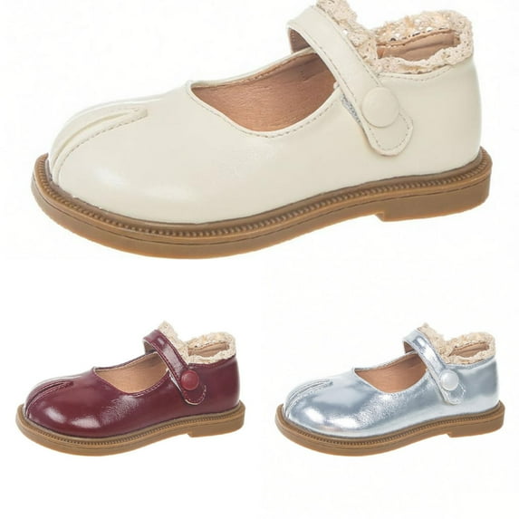 Babcutegg Shoes for Kid Girls Lightweight British Style Leather Boots ...