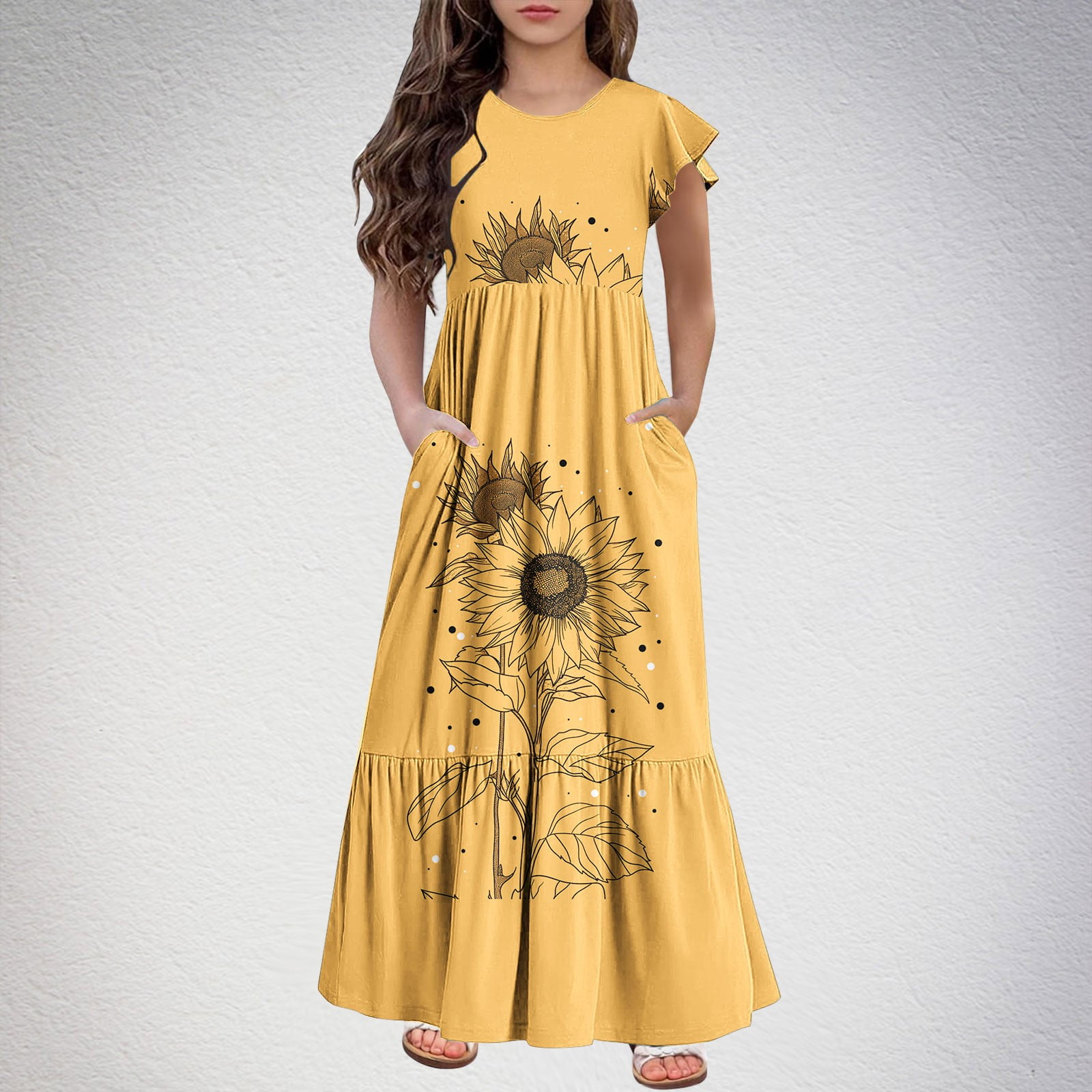 Babcutegg Summer Clearance Kids Short Shirt Dresses for Little Girls ...