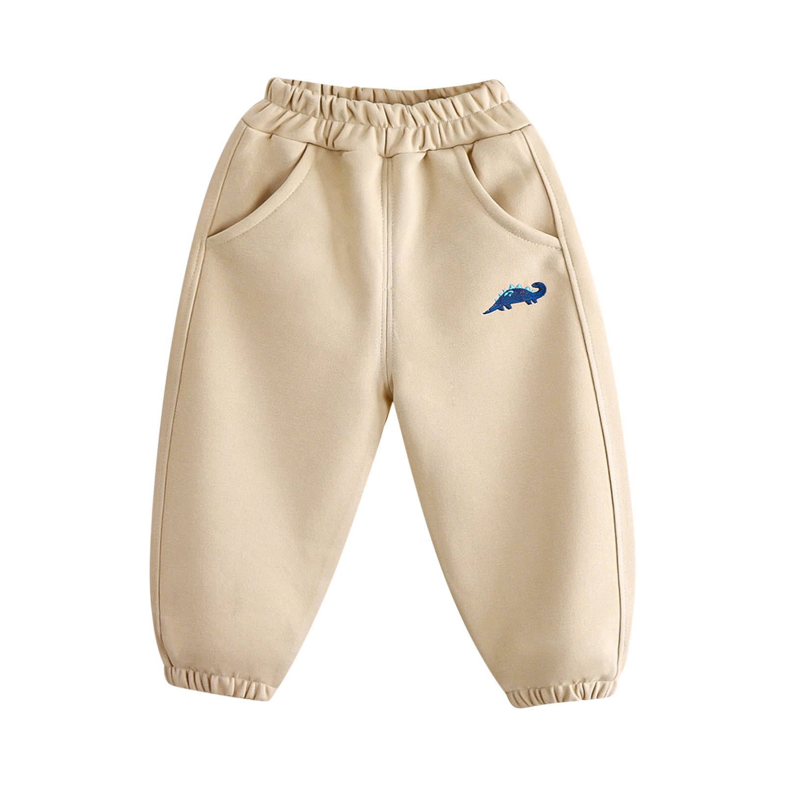 Babcutegg Sweatpants for Kid Girls Side Pockets Elastic Waist High ...