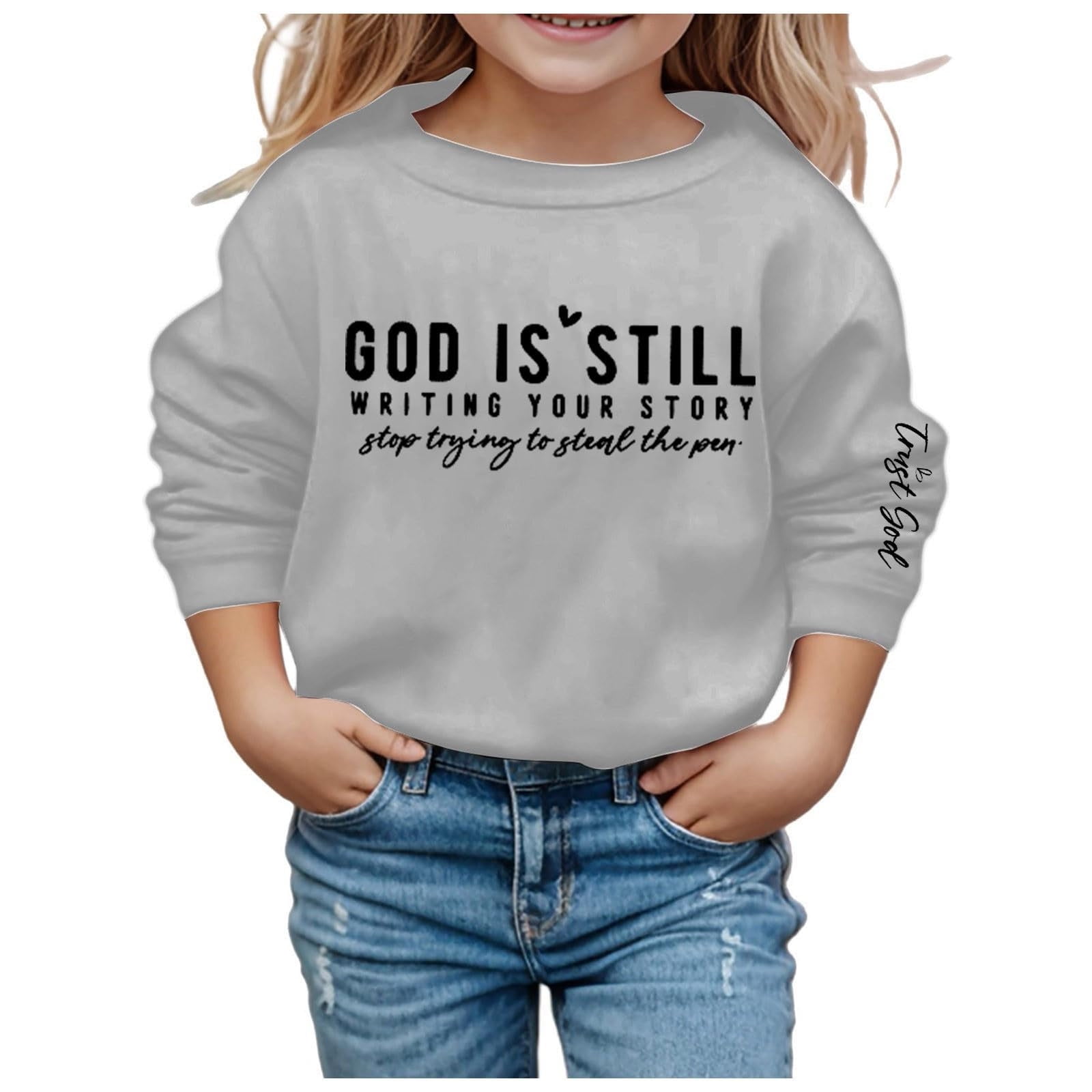 Babcutegg Sweatshirts for Kid Girls Regular Fit Pullover Warm Girls ...