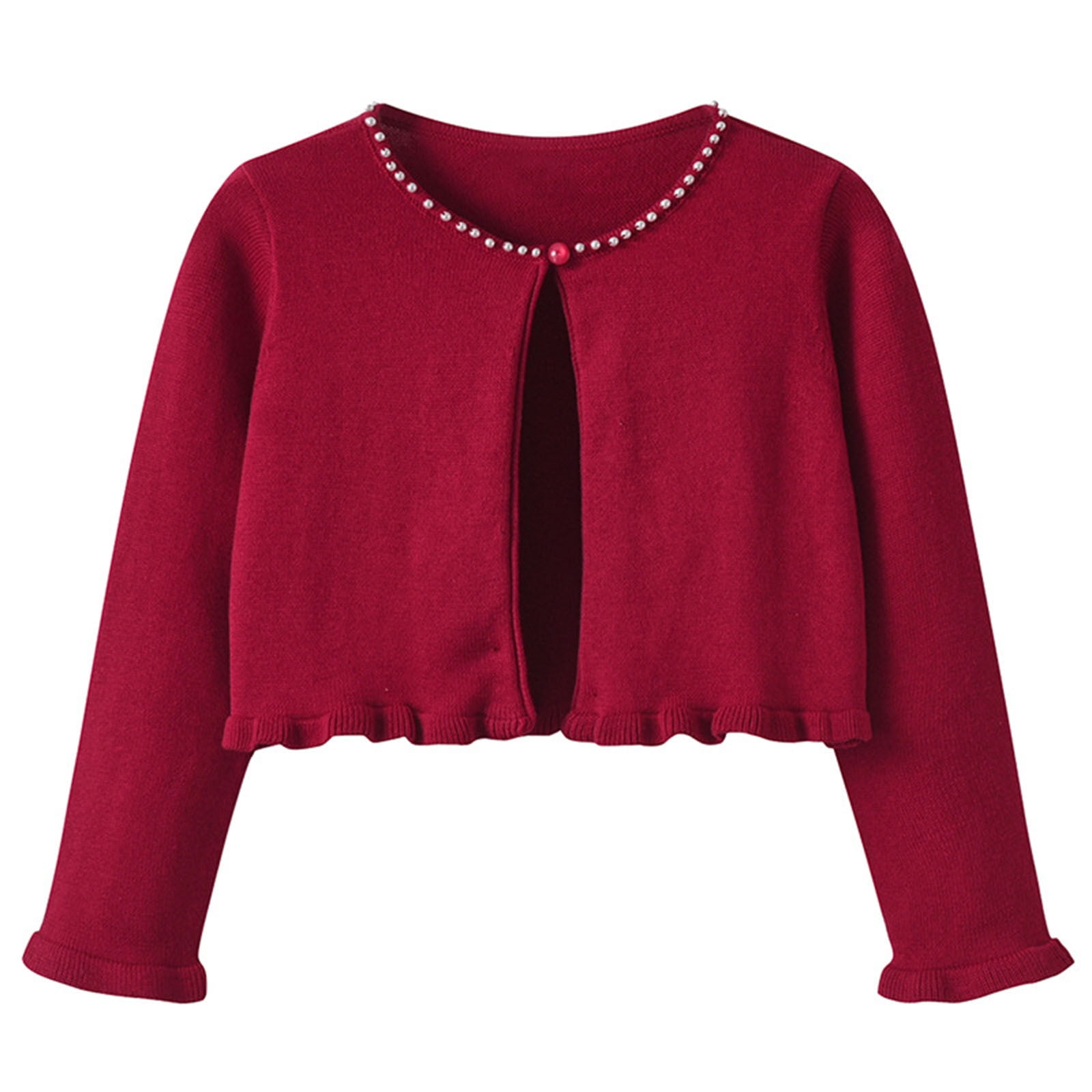 Babcutegg Toddler Girls Cardigan Soild Color Long Sleeve Cropped Autumn ...
