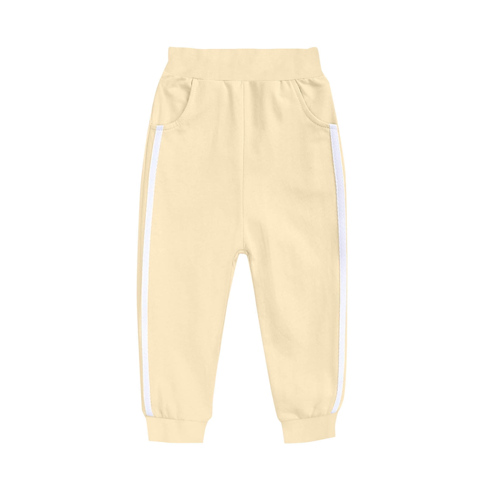 Babcutegg Toddler Girls Long Pants Wide Leg Elastic Waist High Waist ...