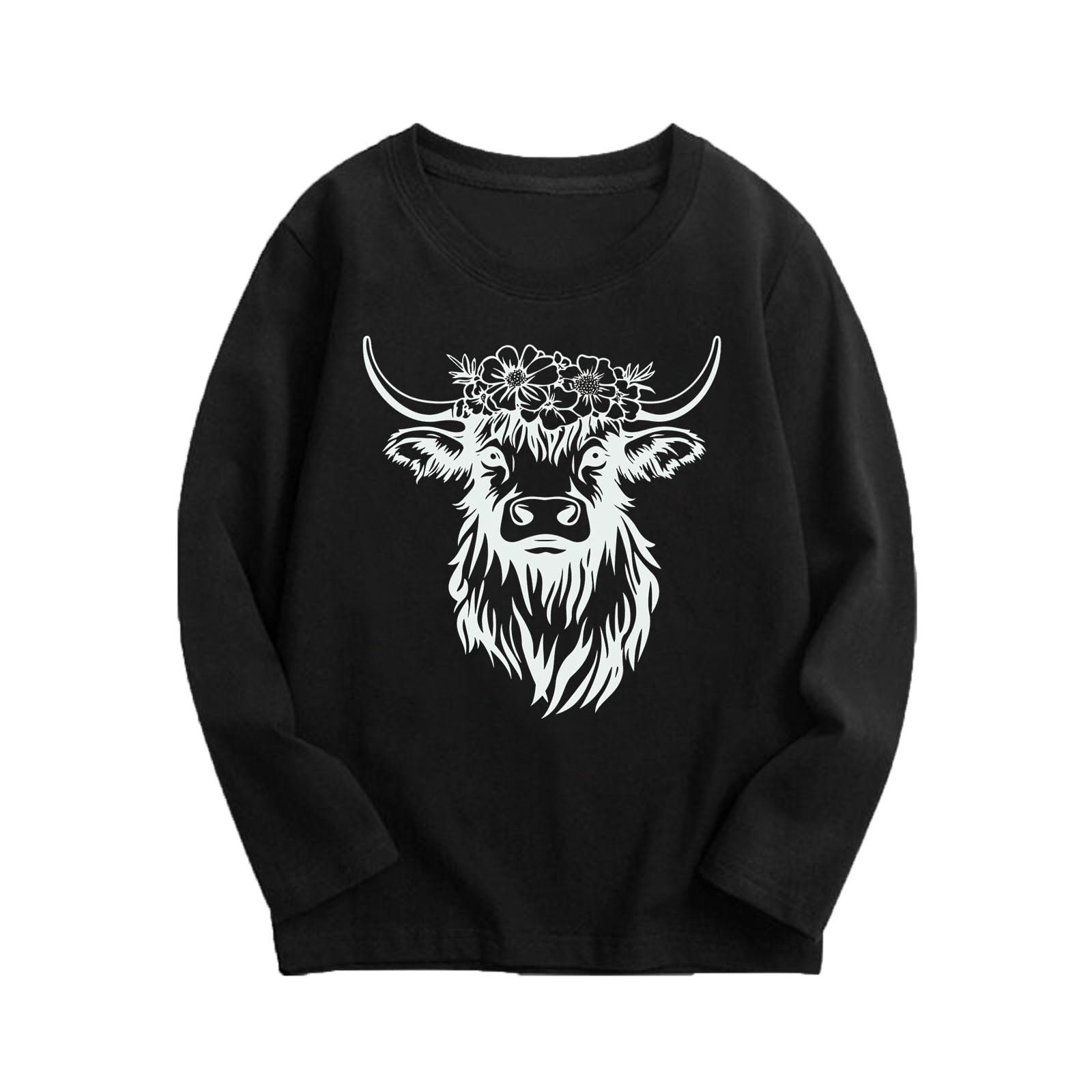 Babcutegg Toddler Girls Shirts Graphic Pattern Long Sleeve Polyester ...